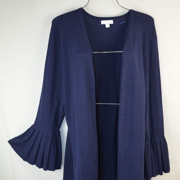 Charter Club | Sweaters | Charter Club Blue Open Cardigan Wrap Flowy ...